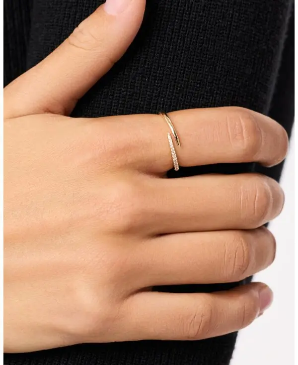 ANA LUISA Lab-grown Diamond Bypass Band Ring