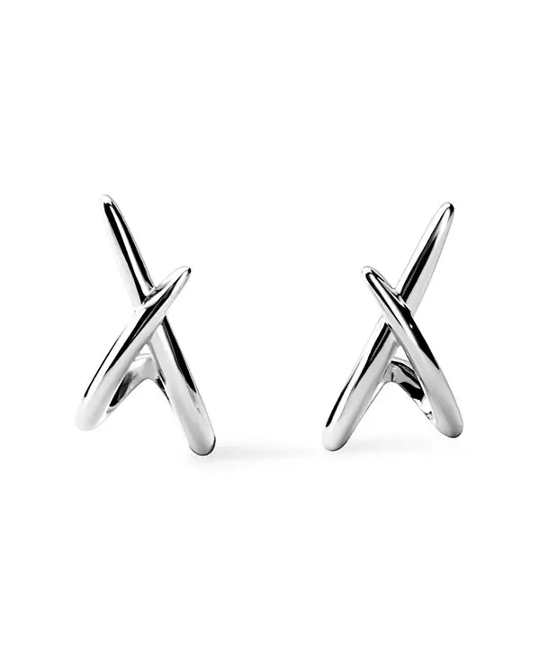 ANA LUISA Sloane Stud Earrings - Silver