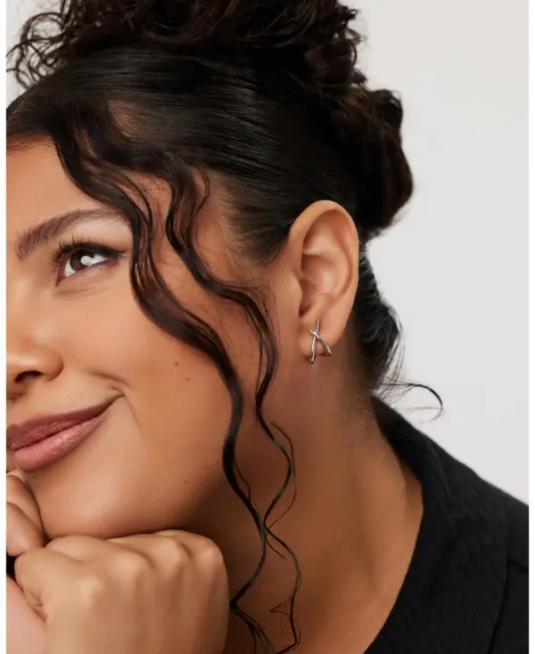 ANA LUISA Sloane Stud Earrings - Silver