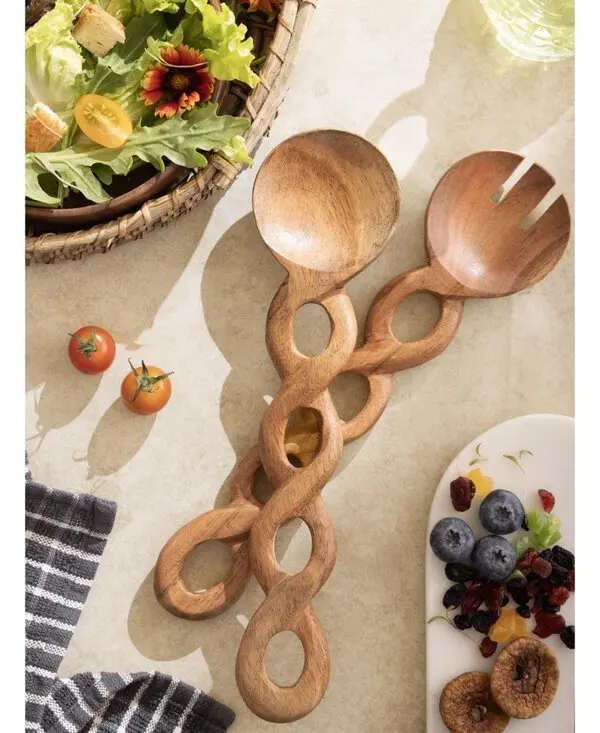 GAURI KOHLI Valencia Salad Servers, Set Of 2