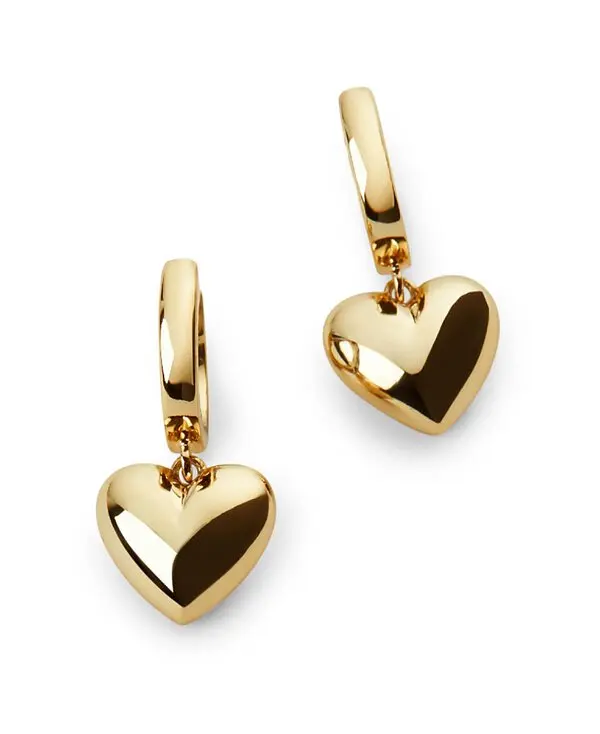 ANA LUISA Jessica Puffed Heart Hoop Earrings - Gold