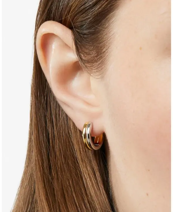 ANA LUISA Asher Huggie Hoop Earrings - Gold