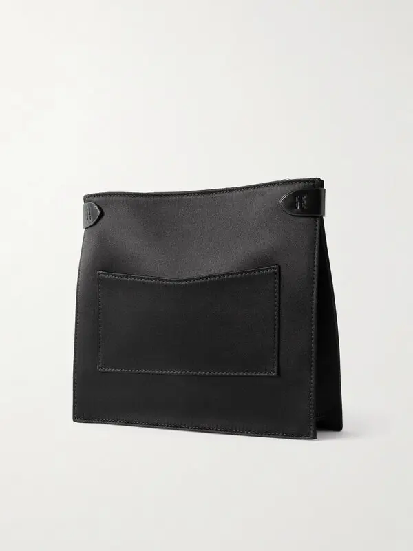 METIER Stowaway Leather-trimmed Shoulder Bag