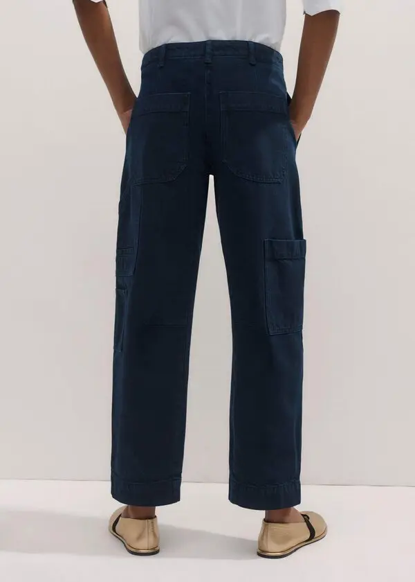 ME+EM Cotton Engineered Pant - Navy