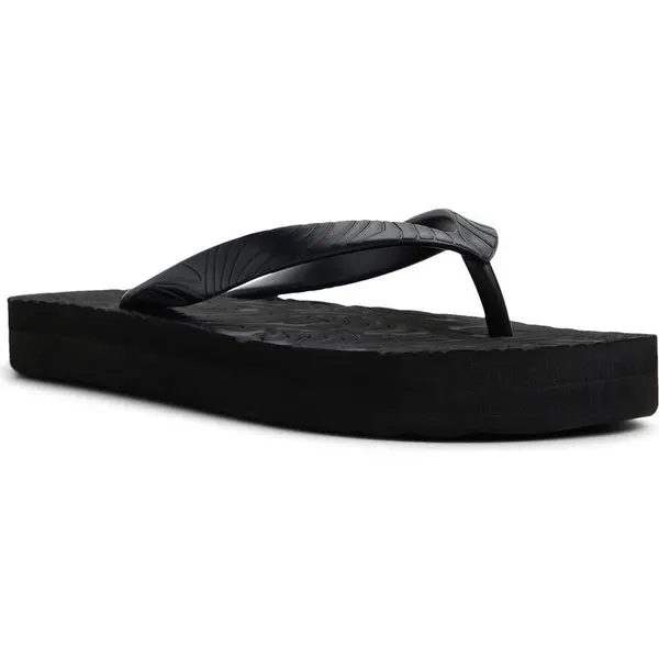 Roxy Beach Up Platform Flip Flop - Black