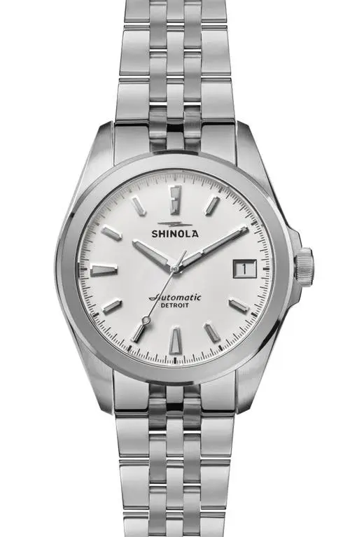 Shinola The Circadian Monster Automatic Bracelet Watch - Alabaster