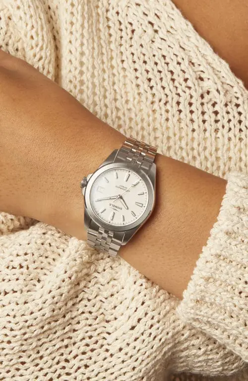 Shinola The Circadian Monster Automatic Bracelet Watch - Alabaster