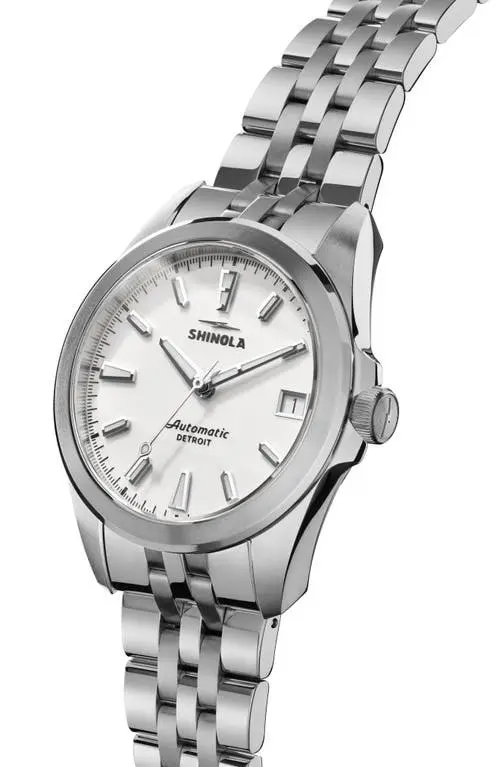 Shinola The Circadian Monster Automatic Bracelet Watch - Alabaster