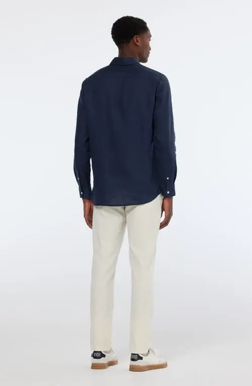 Scotch & Soda Linen Button-down Shirt - Night