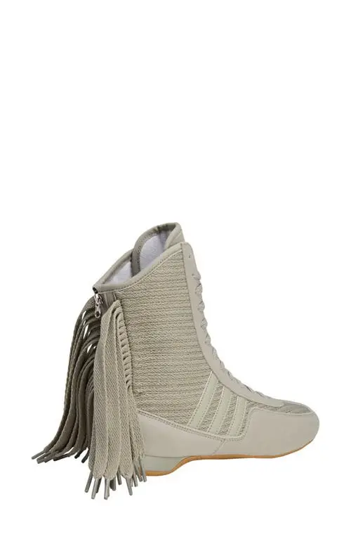 Adidas By Stella Mccartney Asmc Rasant Fringe Mid Sneakers - Feather Grey |  Editorialist
