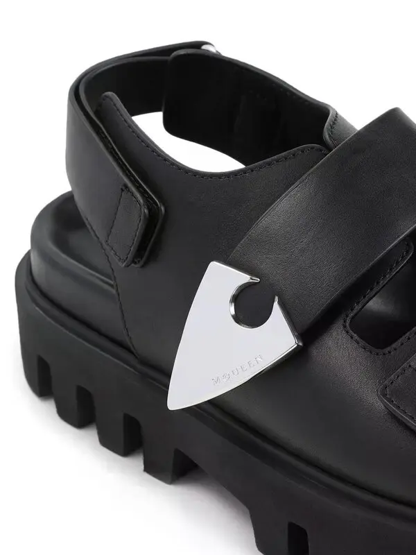 Alexander McQueen Leather Sandals - Black