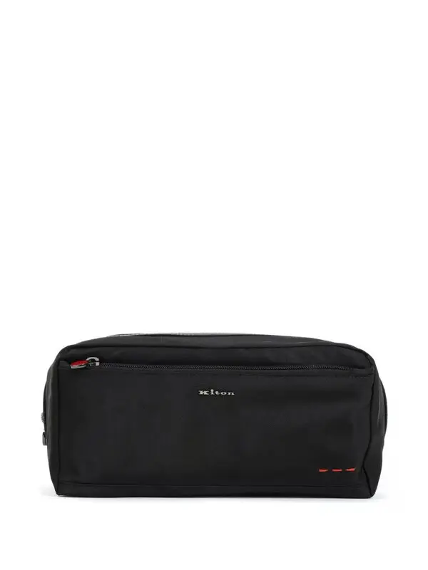 Kiton Embossed Logo Wash Bag