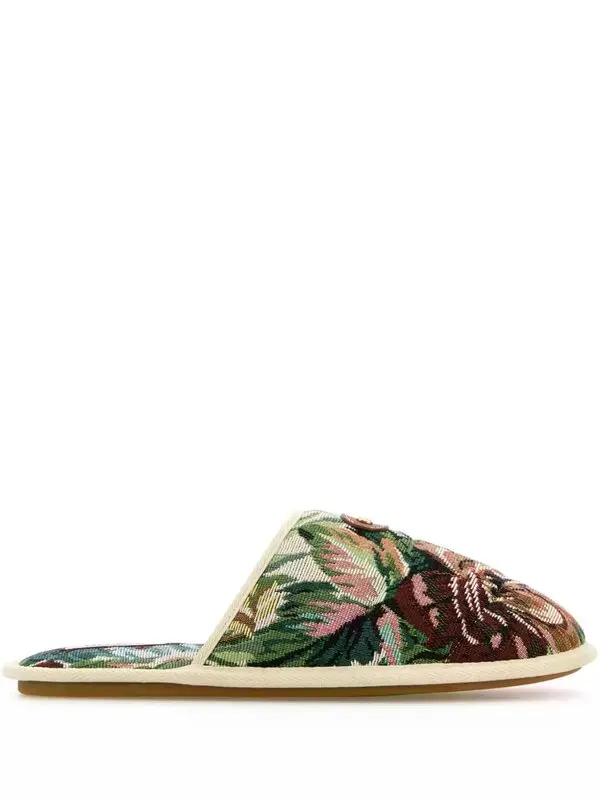 Valentino Garavani Ta Chambre Slippers - Green
