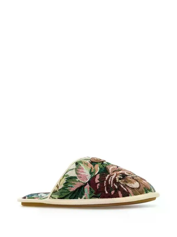 Valentino Garavani Ta Chambre Slippers - Green