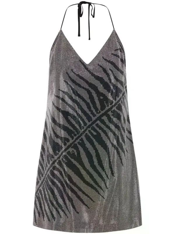 Roberto Cavalli Rhinestoned Mini Dress