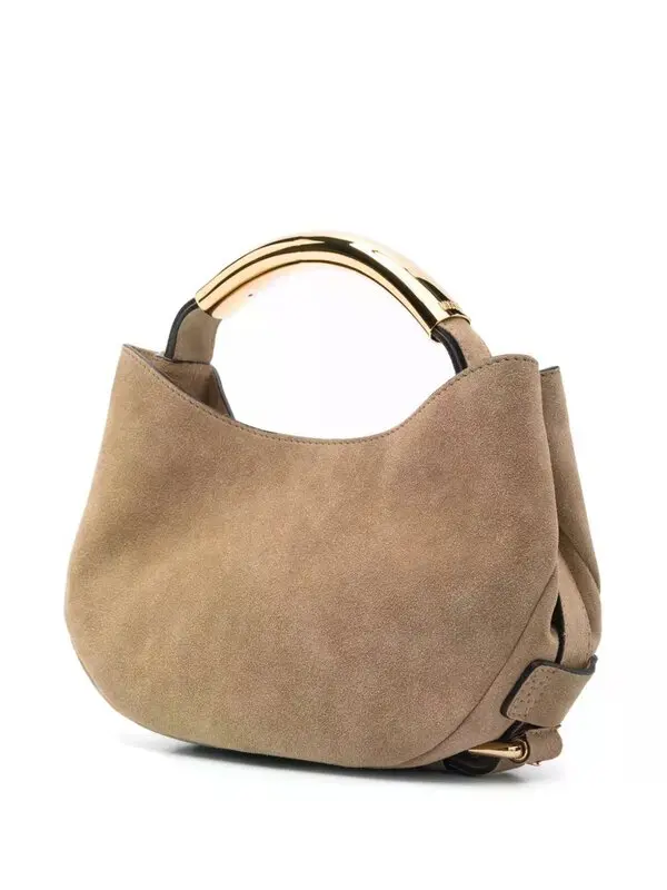 Moschino Handle Me Suede Tote