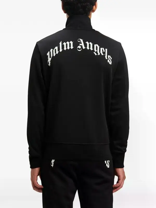 Palm Angels Logo-print Track Jacket - Black