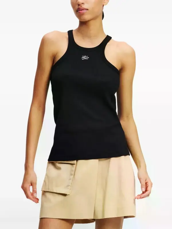 Karl Lagerfeld Autograph Tank Top - Black