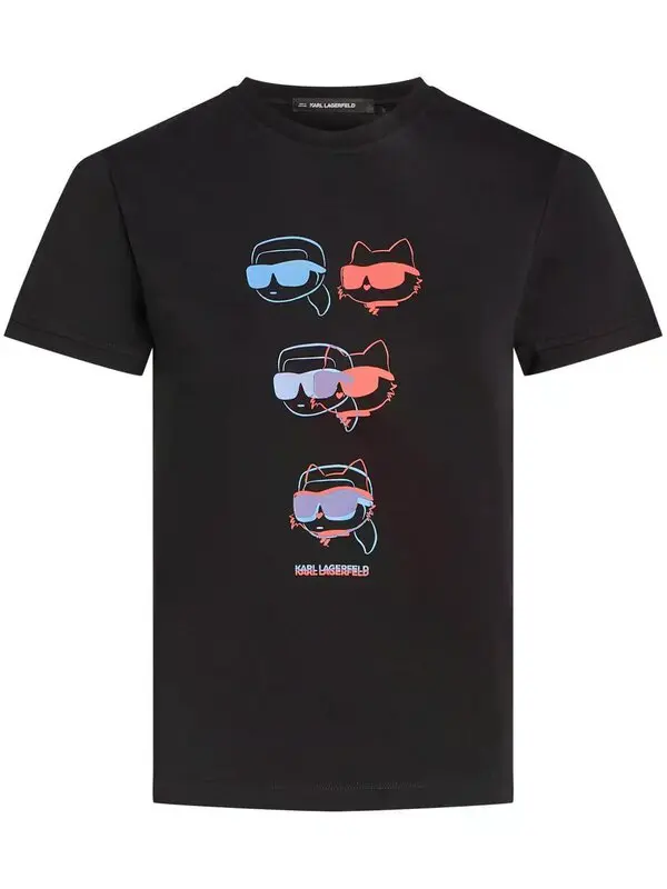 Karl Lagerfeld Printed T-shirt - Black