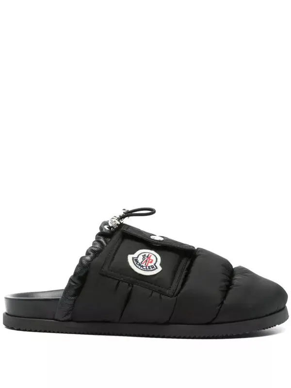 Moncler Pocket Slippers - Black