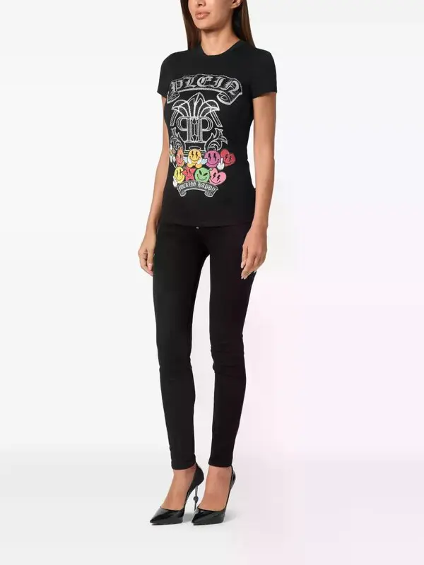 Philipp Plein Embroidered T-shirt - Black
