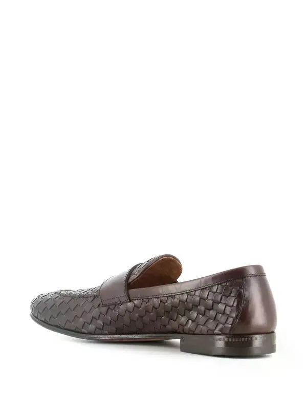 HENDERSON BARACCO Interwoven Loafers - Brown