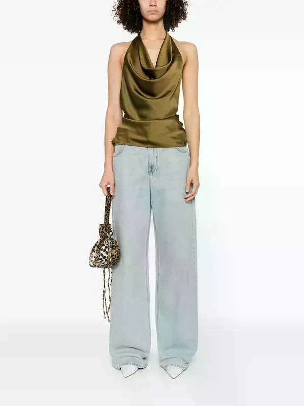 Blumarine Logo-embroidered Jeans - Blue