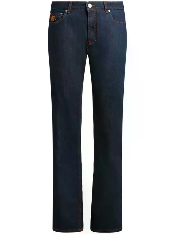 Etro Paisley-ankle Jeans - Blue