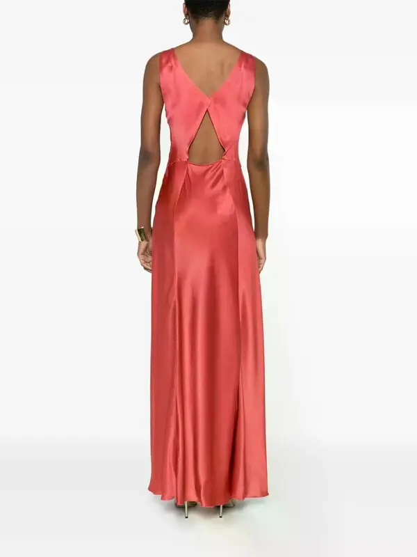 Alberta Ferretti Cut-out Gown - Pink