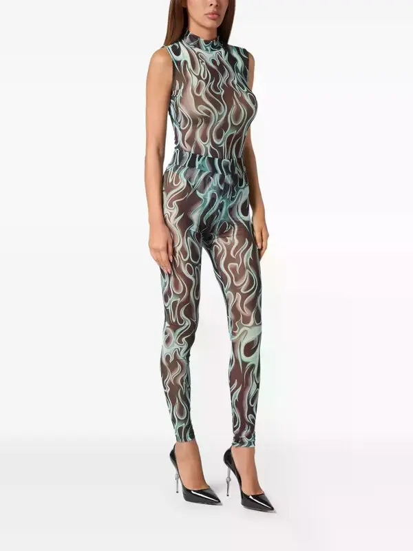 Philipp Plein Flame Leggings - Black