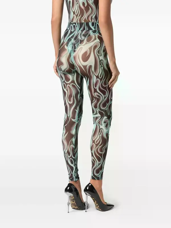 Philipp Plein Flame Leggings - Black