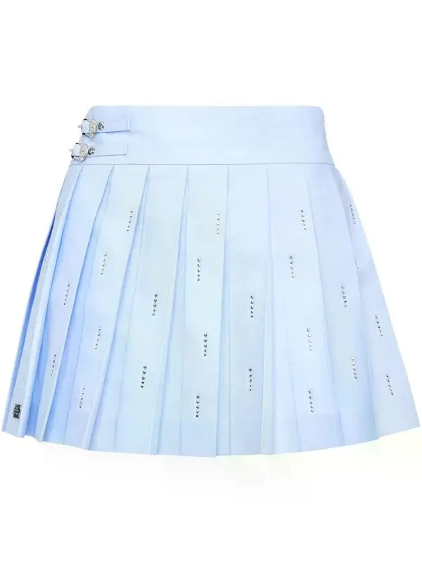 Philipp Plein Pleated Skirt - Blue