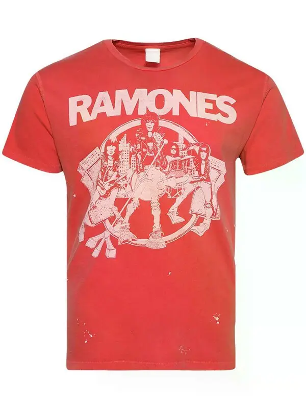 MADE WORN The Ramones S/S Tee MUSE購入 Madeworn The Ramones T-Shirt - Red | Editorialist