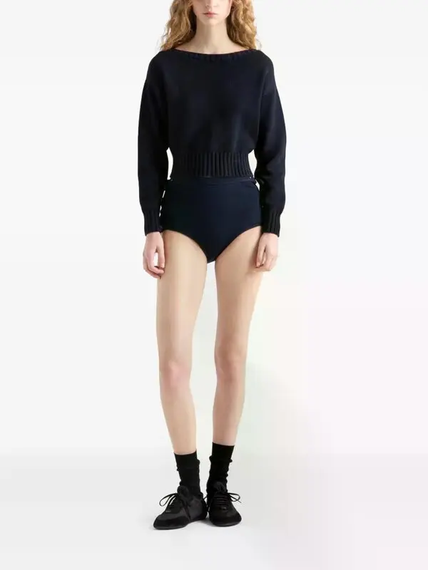 Prada Cotton Boat-neck Sweater