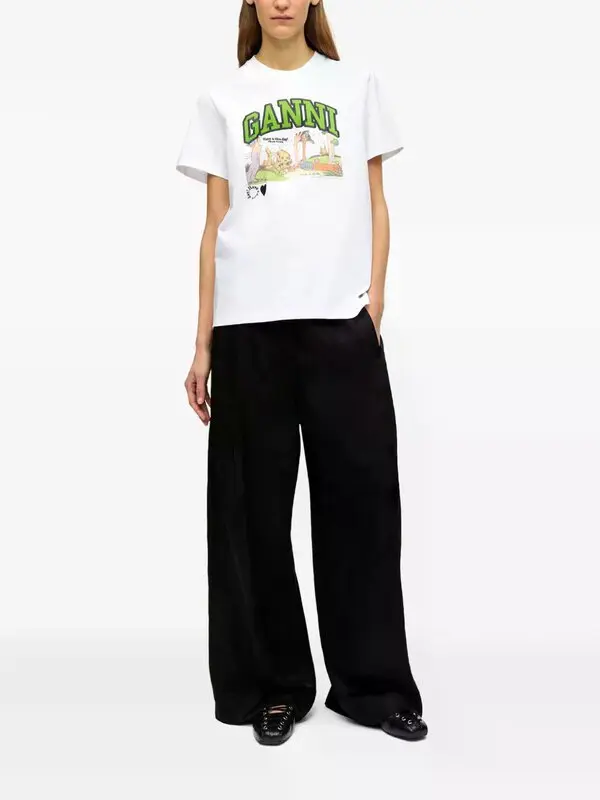 GANNI Printed T-shirt
