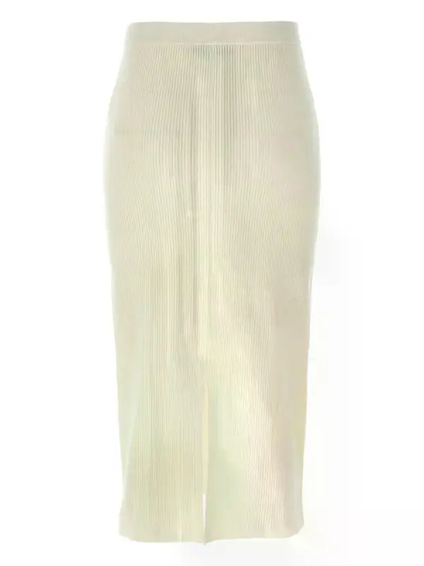 Alessandra Rich High-waisted Ribbed Midi Skirt