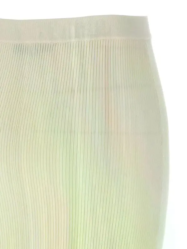 Alessandra Rich High-waisted Ribbed Midi Skirt