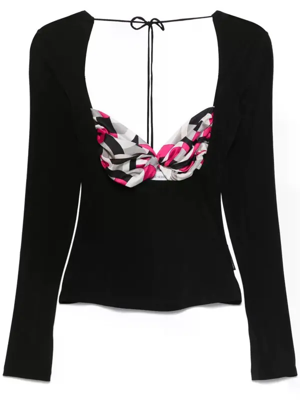 MARINE SERRE Scarf-detailing Blouse