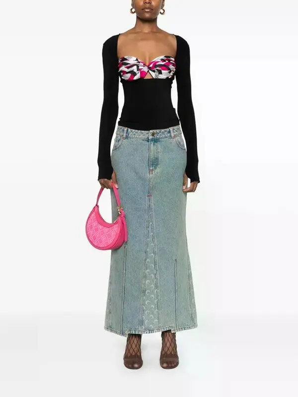 MARINE SERRE Scarf-detailing Blouse