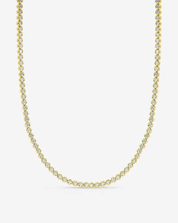 Ring Concierge 14k Gold 2-in-1 Diamond Tennis Necklace And Bracelet - One-color