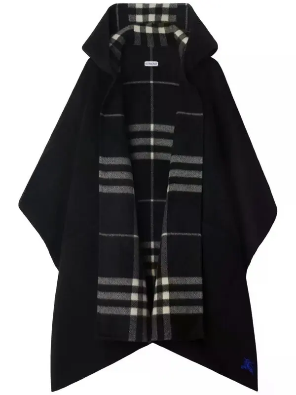 Burberry Reversible Cashmere Cape - Black