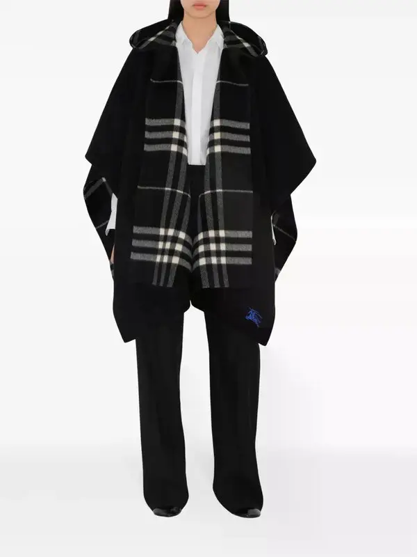Burberry Reversible Cashmere Cape - Black