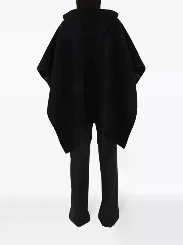 Burberry Reversible Cashmere Cape - Black