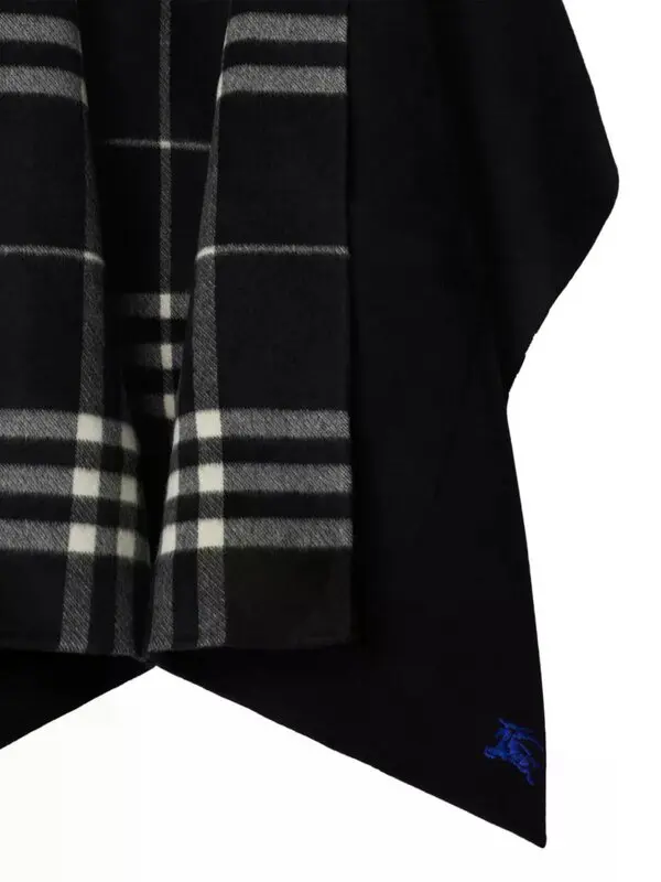 Burberry Reversible Cashmere Cape - Black