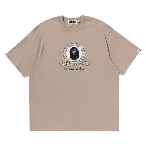 A BATHING APE Graphic Relaxed Fit Tee - Tan