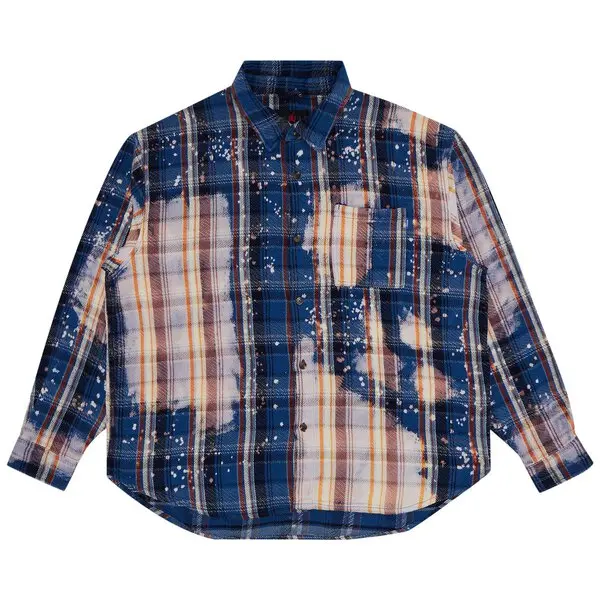 JORDAN X Awake Ny Flannel 'blackened /boarder /sail - Blue