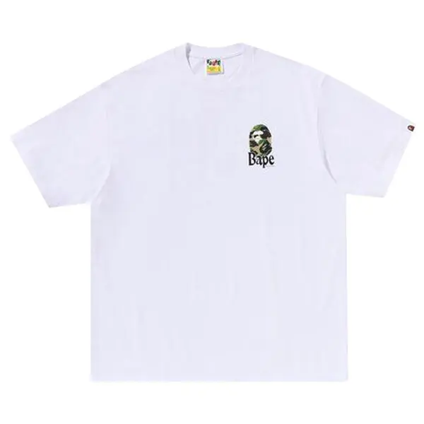 A BATHING APE Flora Ape Head Relaxed Fit Tee - White