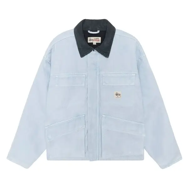 StÜssy Washed Canvas Shop Jacket - Blue