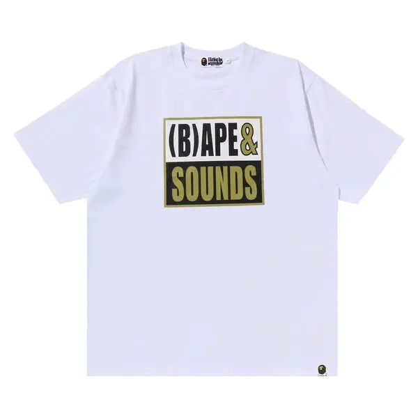 A BATHING APE Sounds Logo Tee - White