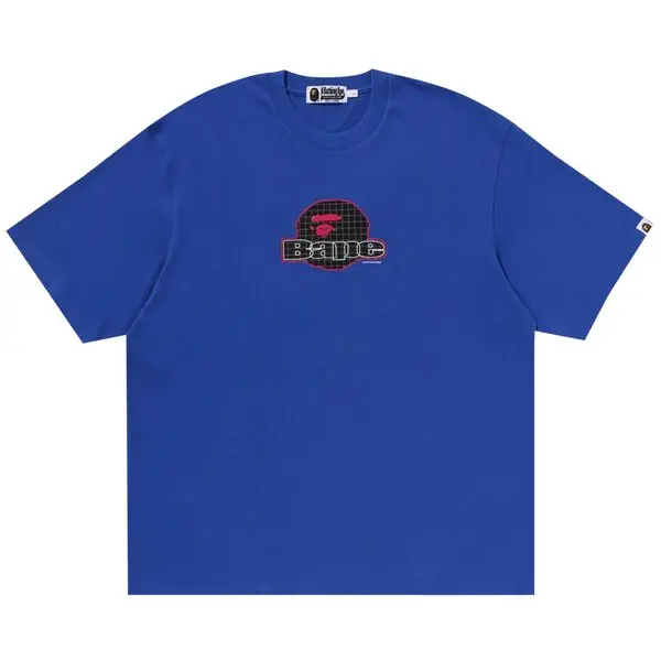 A BATHING APE Ape Head Relaxed Fit Tee - Blue